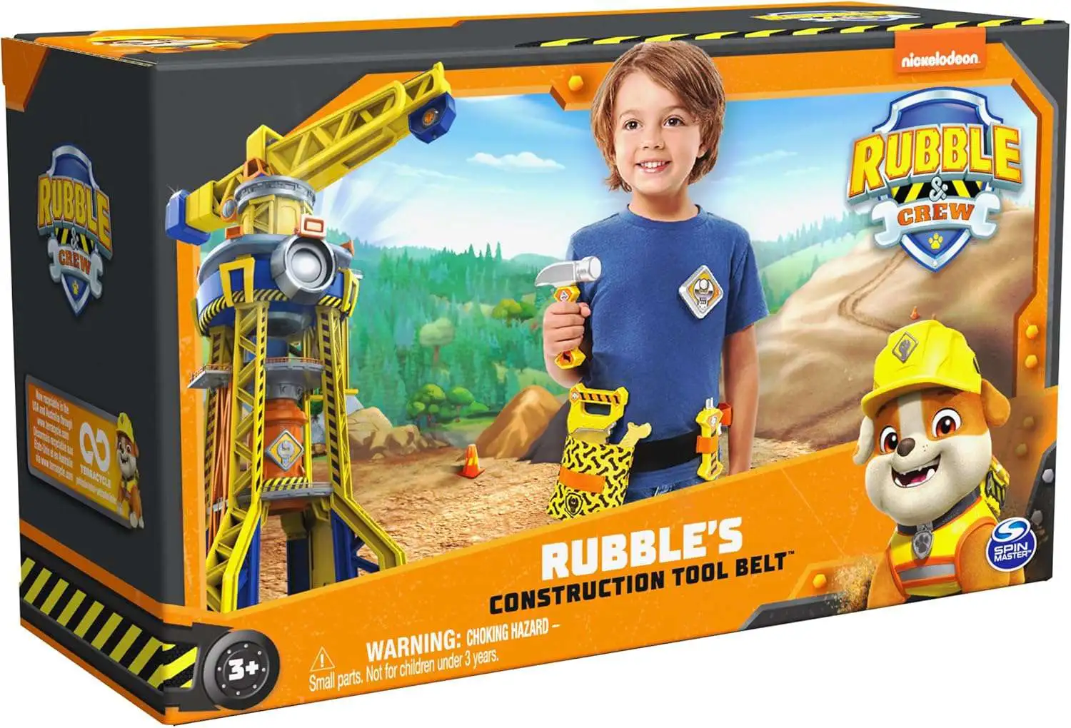 Paw Patrol Rubble Crew Rubbles Construction Tool Belt Role Play Toy ...