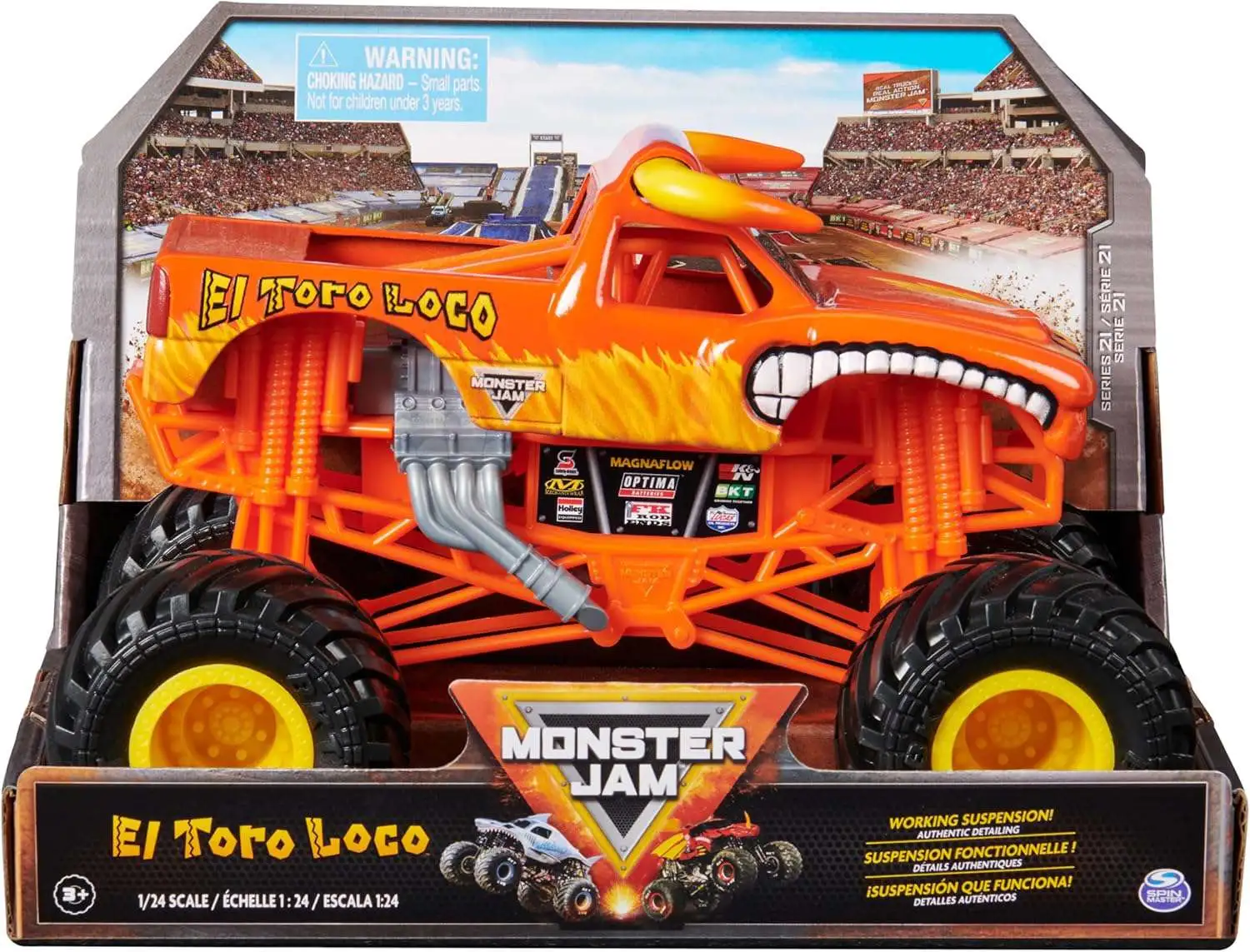 Monster Jam El Toro Loco 124 Diecast Car 124 Scale Spin Master Toys ...