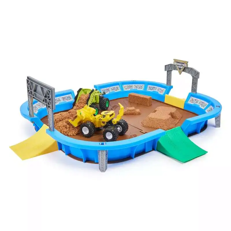 Monster Jam Monster Dirt Arena Exclusive Playset Includes Dirt Squad ...