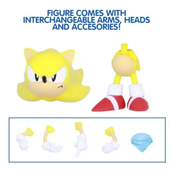 Sonic The Hedgehog Series 2 Super Sonic Buildable Figure Classic Just ...