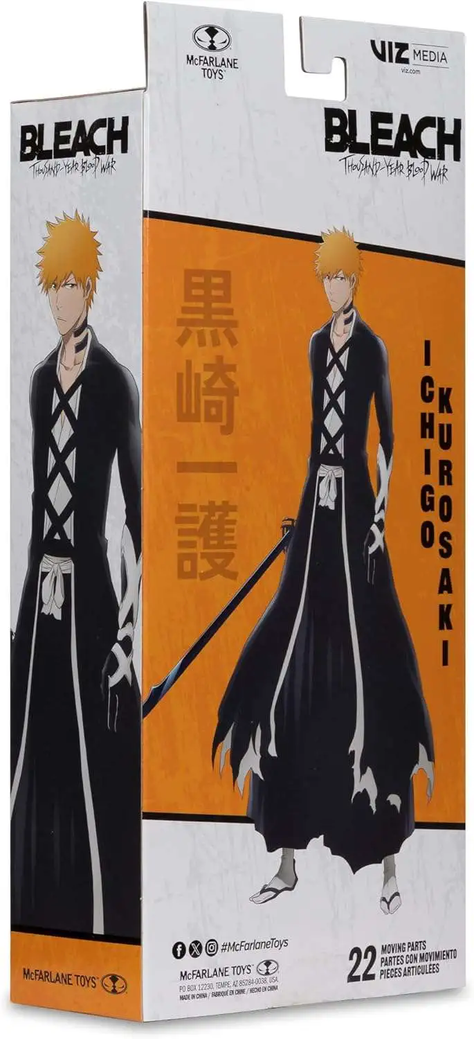 McFarlane Toys Bleach Thousand Year War Ichigo Kurosaki 7 Action Figure ...