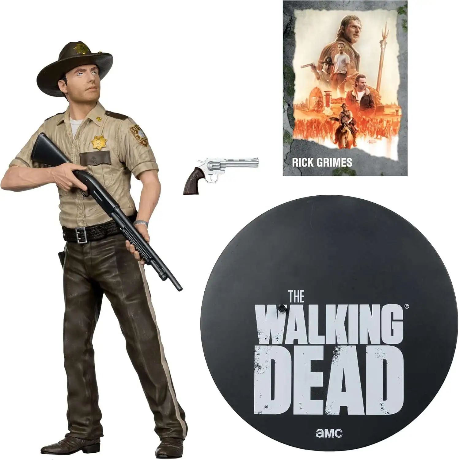 McFarlane Toys The Walking Dead AMC TV Rick Grimes 18 Posed Figure - ToyWiz
