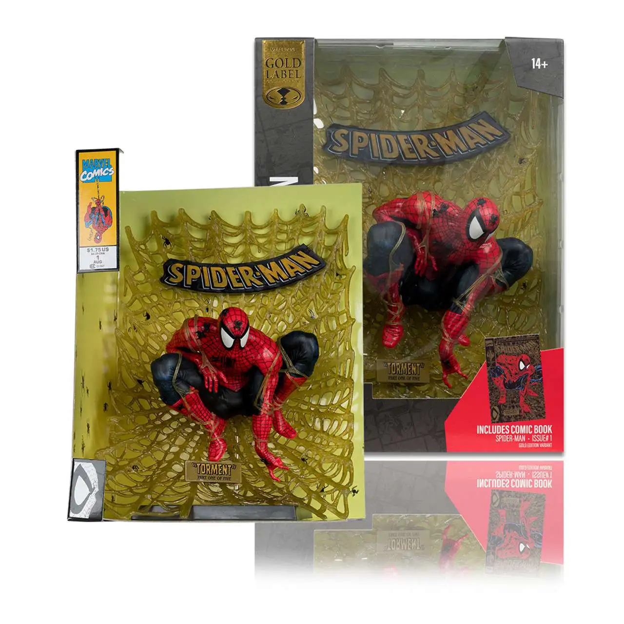 McFarlane Toys Marvel Gold Label Collection Spider-Man 16 Posed Figure ...