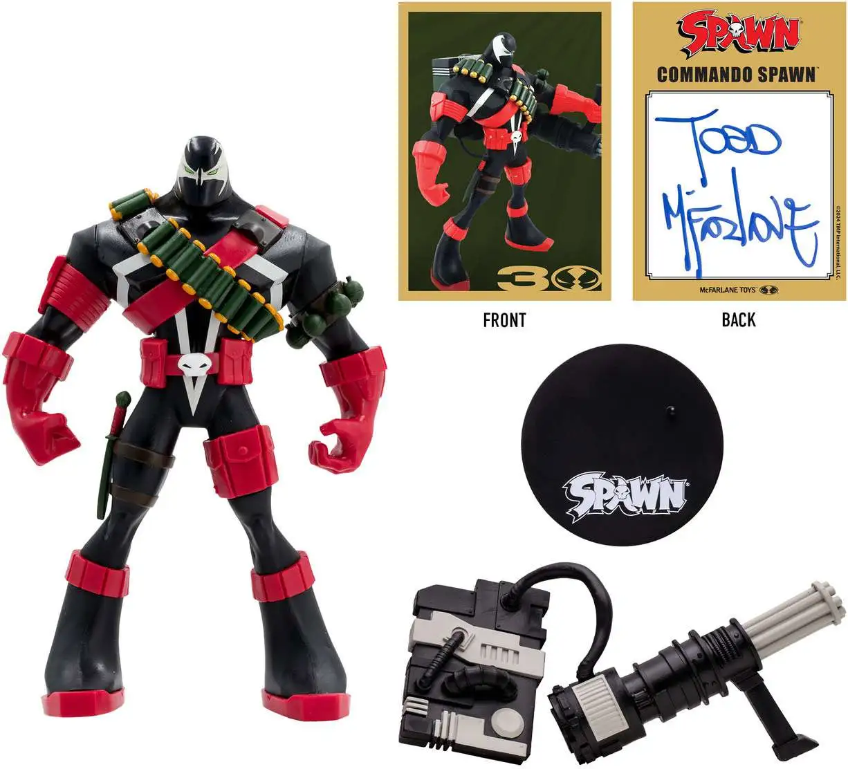 McFarlane Toys Spawn 30th Anniversary Gold Label Collection AUTOGRAPH Series Commando Spawn ...
