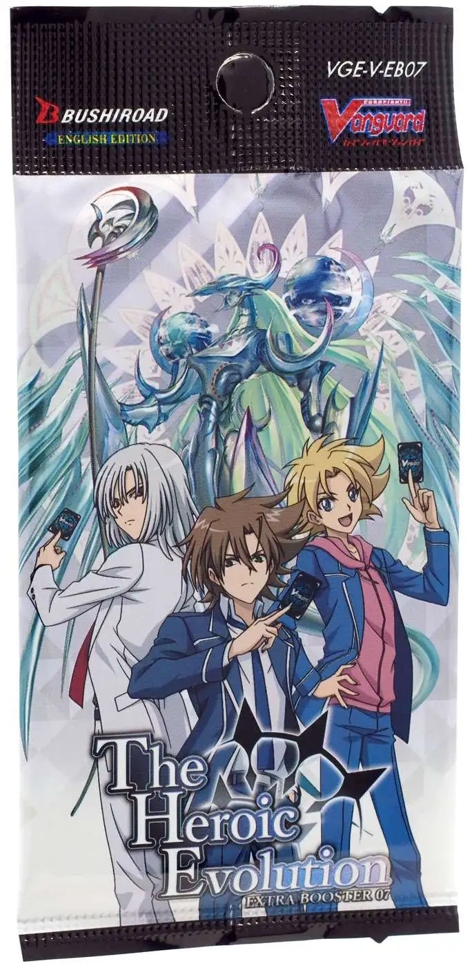 Cardfight Vanguard V Trading Card Game The Heroic Evolution Extra Booster Pack 7 Cards BushiRoad ...