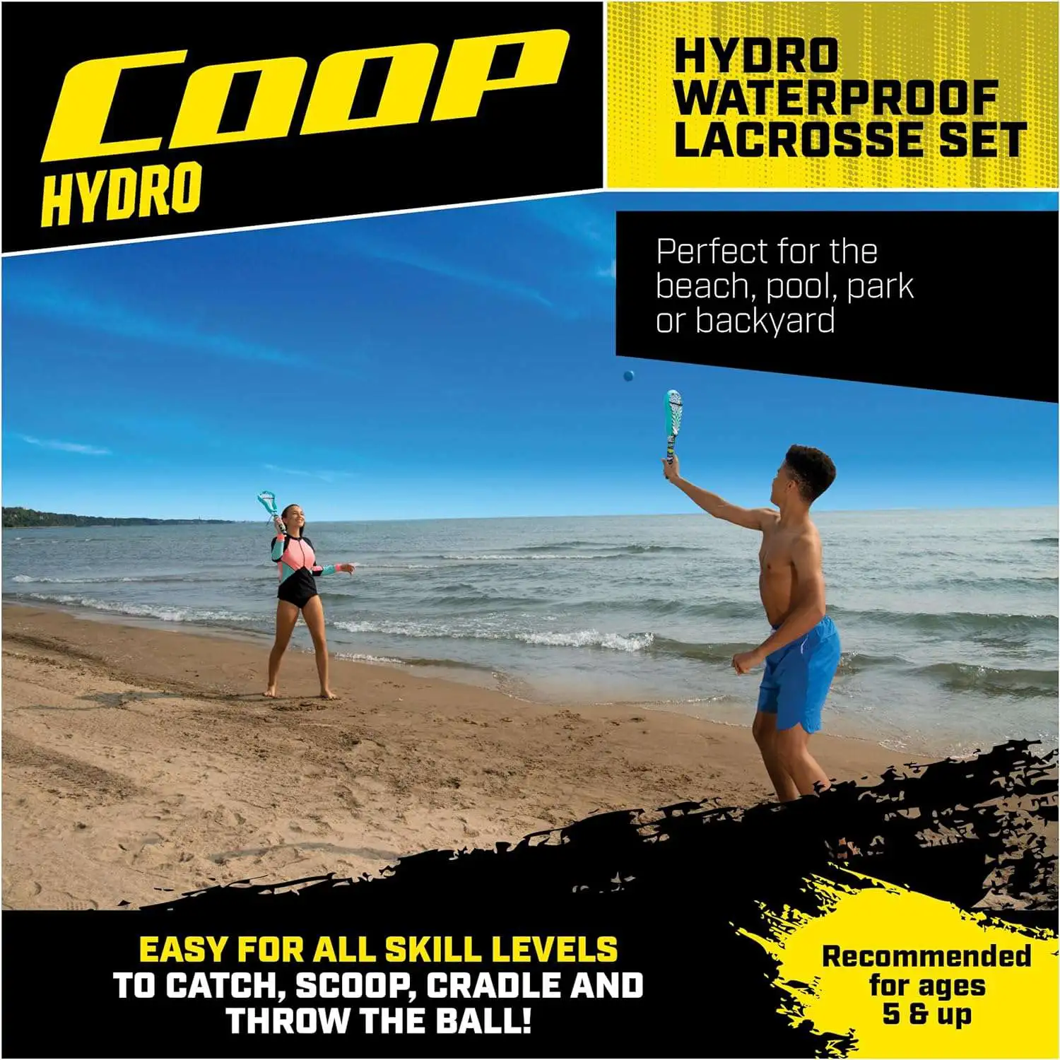 Coop Hydro Hydro Lacrosse Red Spinmaster - ToyWiz