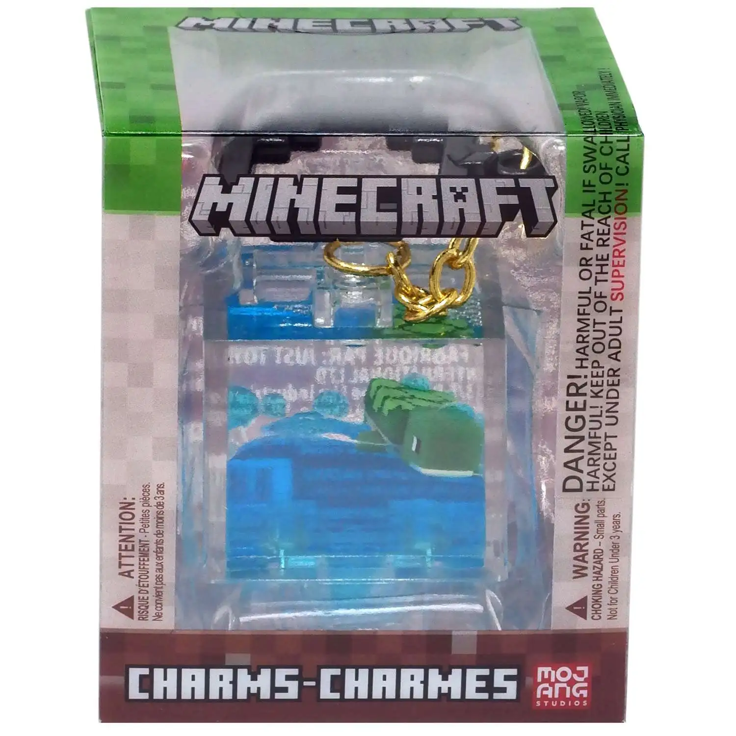 Minecraft Series 2 Charms Turtle 2.5 Backpack Hanger Just Toys - ToyWiz