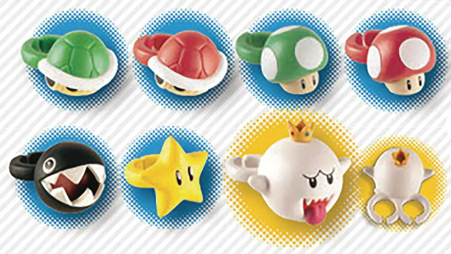 Super Mario Nintendo Collector Rings Mystery Pack 1 RANDOM Ring Tomy ...