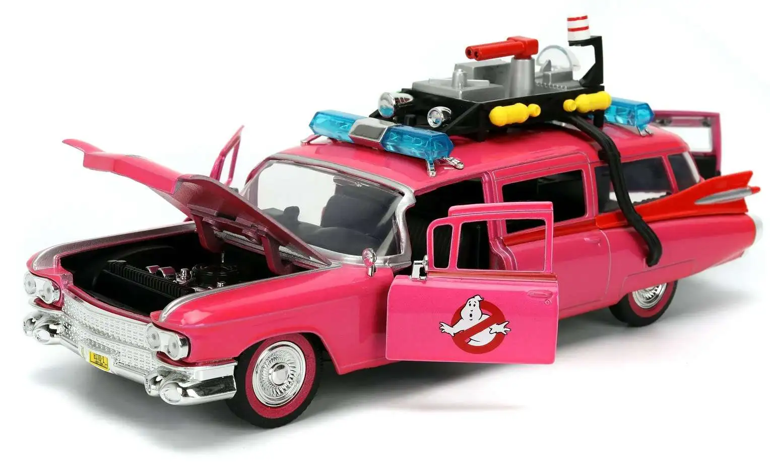 Ghostbusters Pink Slips Ecto-1 124 Diecast Car Jada Toys - ToyWiz