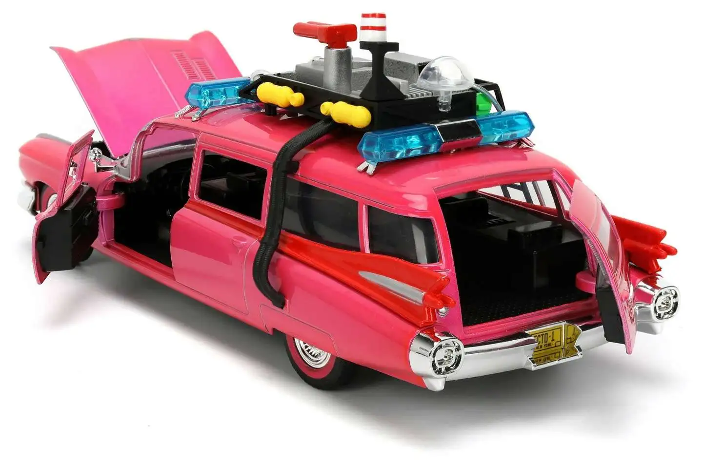 Ghostbusters Pink Slips Ecto-1 124 Diecast Car Jada Toys - ToyWiz