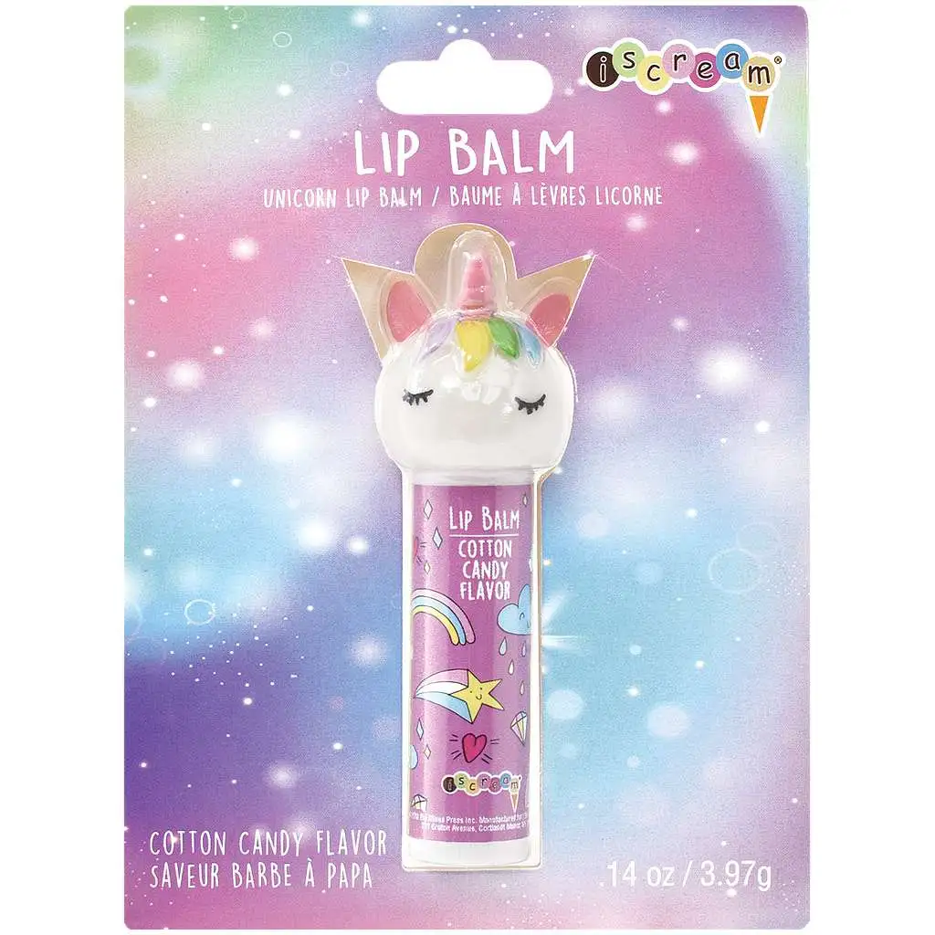 IScream Cotton Candy Unicorn .14Oz Lip Balm The Mines Press Inc - ToyWiz