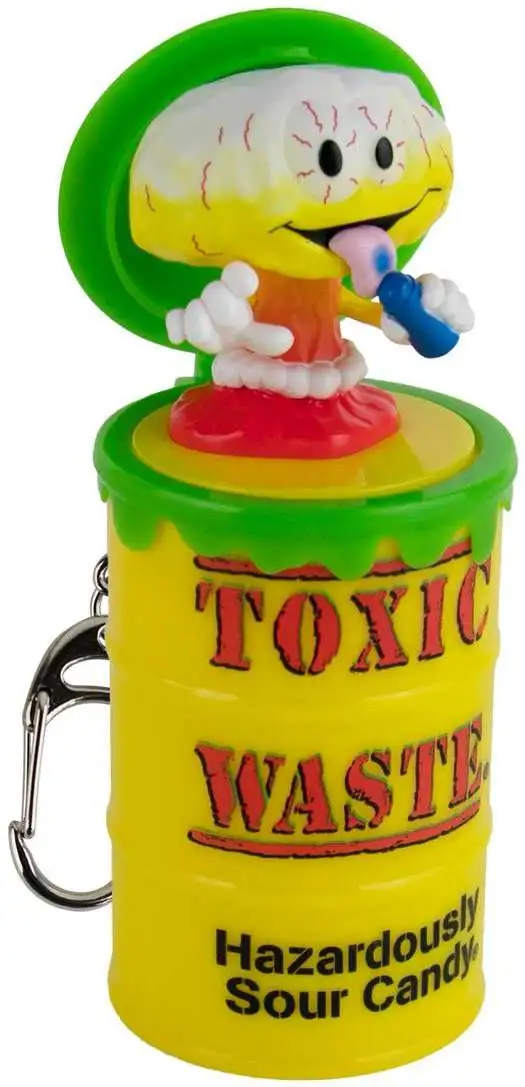 Worlds Coolest Toxic Waste Hazardously Sour Candy Keychain Super ...