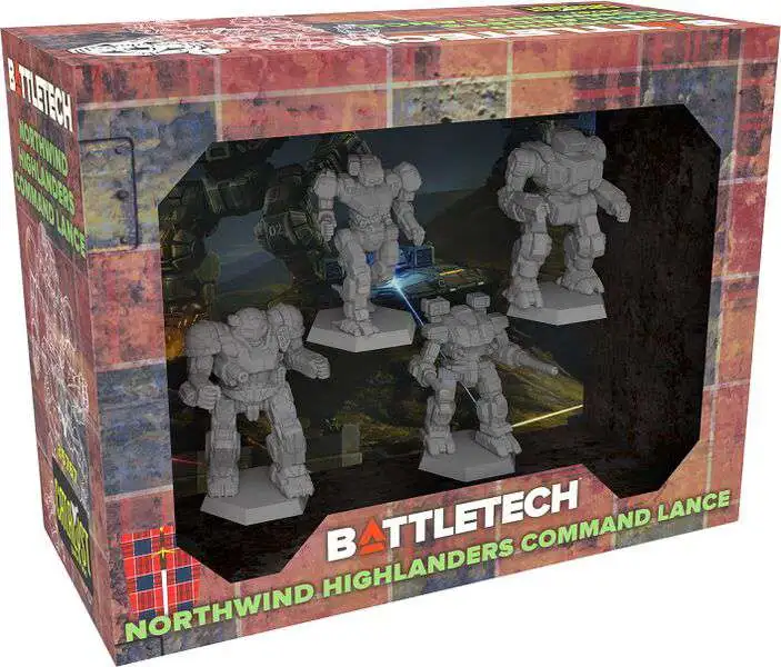 BattleTech Northwind Highlander Command Lance Miniature Set Catalyst ...