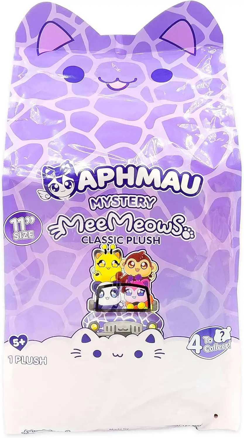 Aphmau MeeMeows Classic Plush SAFARI 11 Mystery Pack 1 RANDOM Figure ...