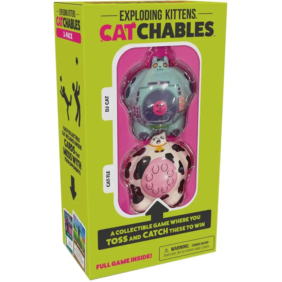 Exploding Kittens Catchables Cat-Tle DJ-Cat Exclusive 2-Pack Exploding ...