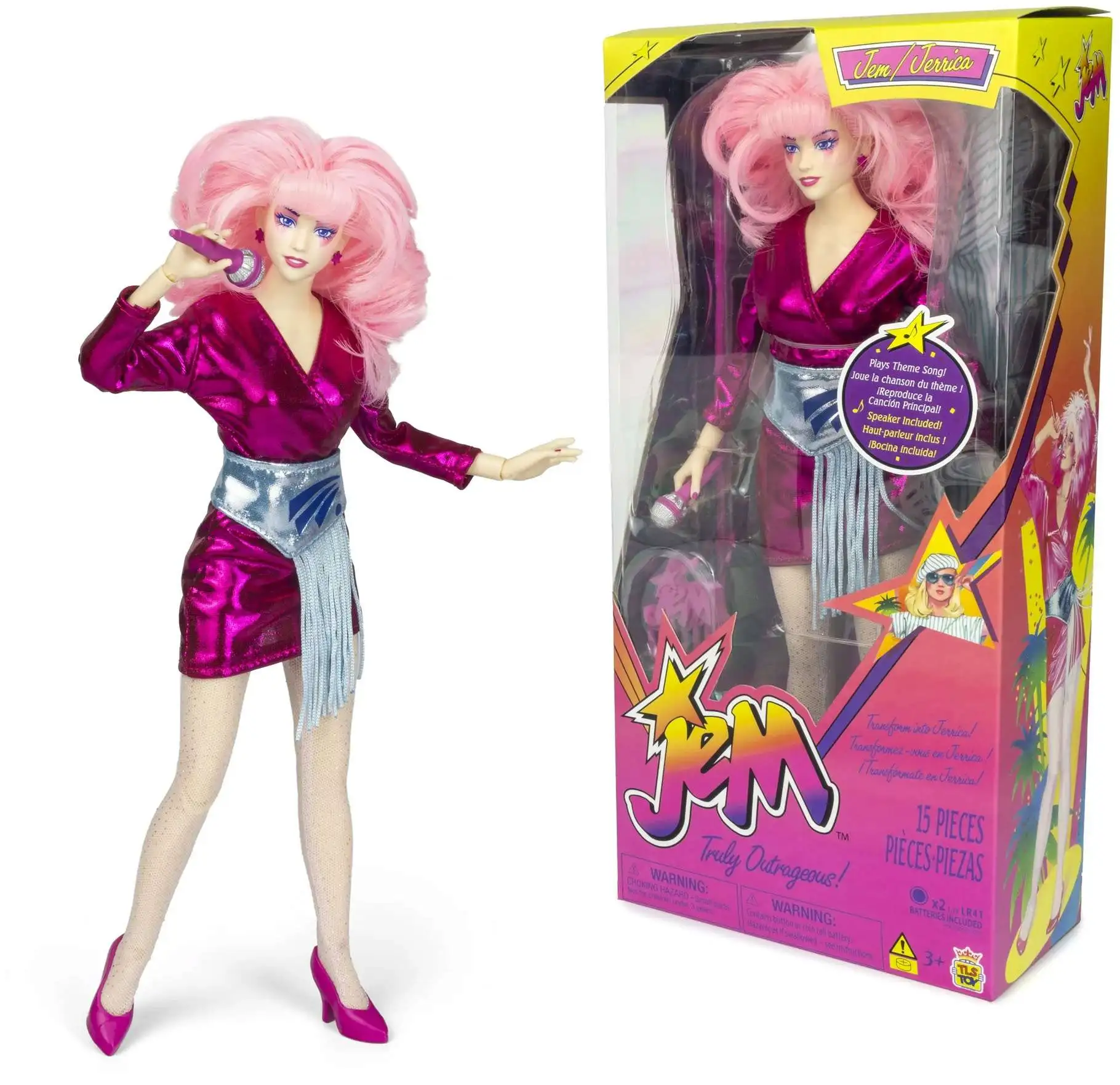 Jem The Holograms Jem Jerrica 12 Doll with Sound The Loyal Subjects ...