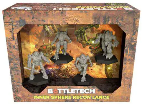 BattleTech Inner Sphere Recon Lance Miniatures Pack Catalyst Game Labs ...