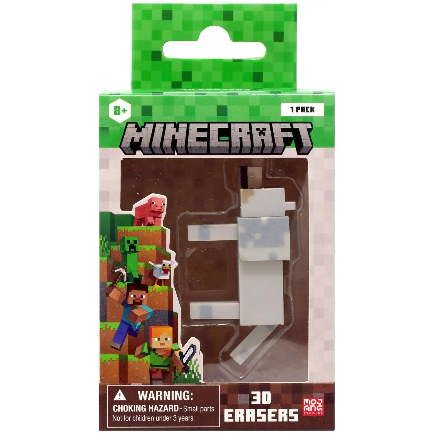 Minecraft Wolf 2.25 3D Eraser PMI - ToyWiz