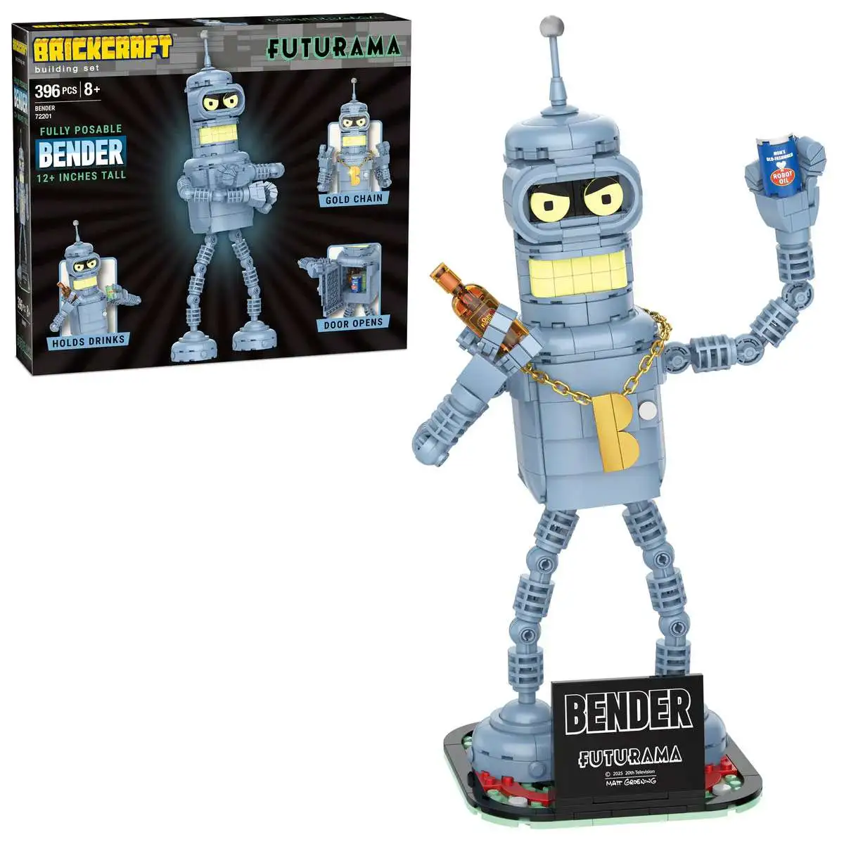 Futurama Bender Building Block Set 72201 Brickcraft - ToyWiz