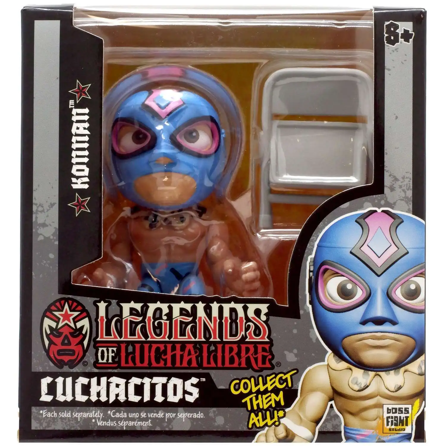 Legends of Lucha Libre Luchacitos Konnan Mini Action Figure Blue ...