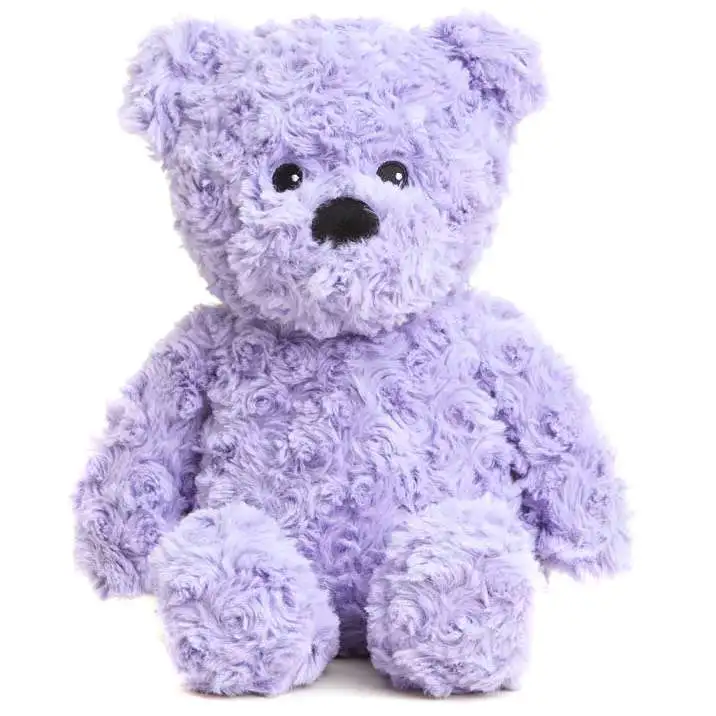 Warmies Purple Curly Bear 14 Weighted Plush Heatable Coolable Intelex ...
