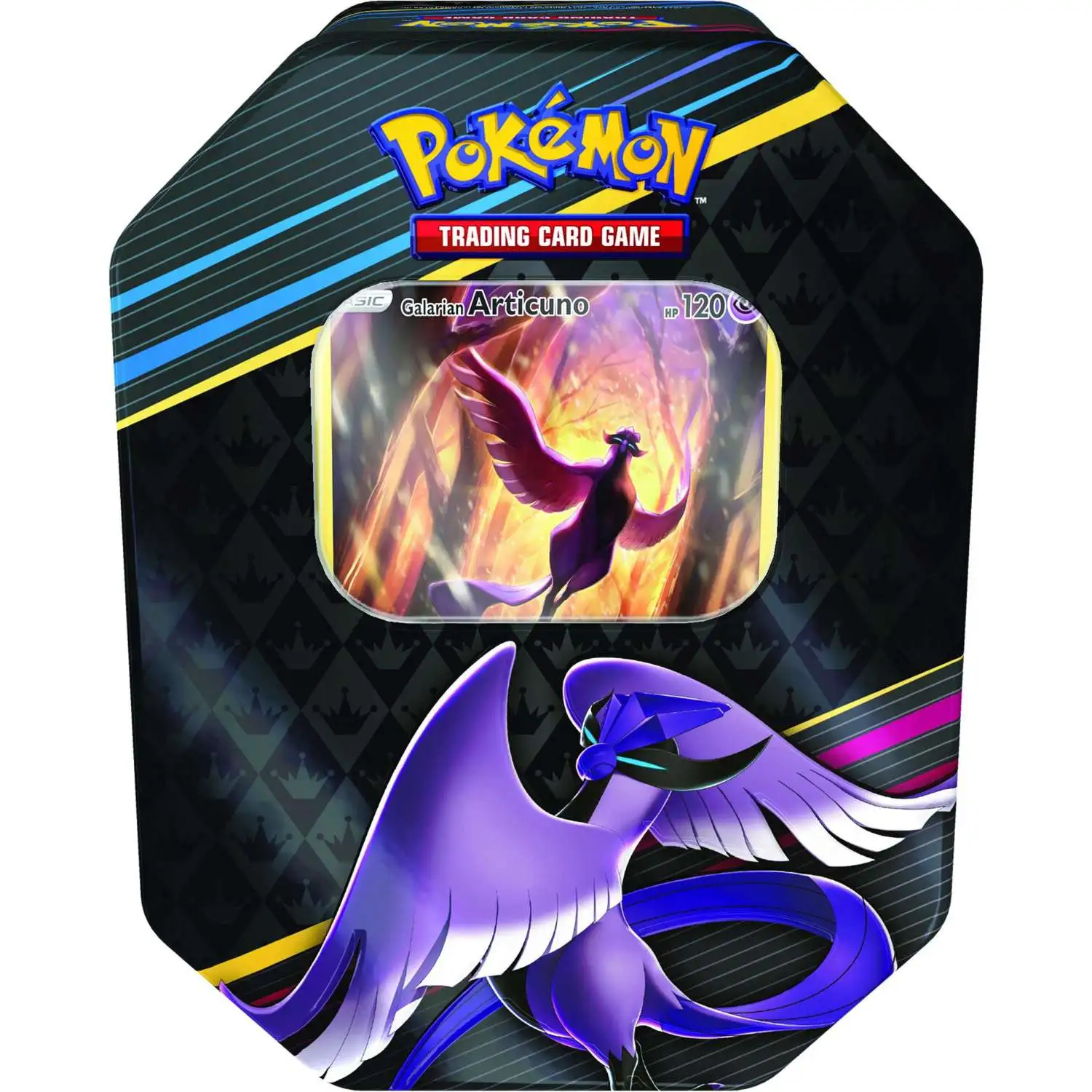 Pokemon Crown Zenith Galarian Articuno Tin Set 4 Booster Packs Promo ...