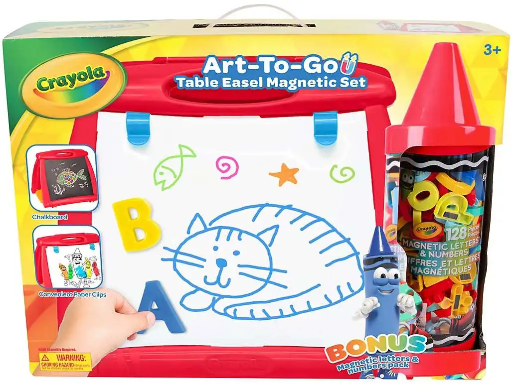 Crayola Art-To-Go Table Easel Magnetic Set - ToyWiz