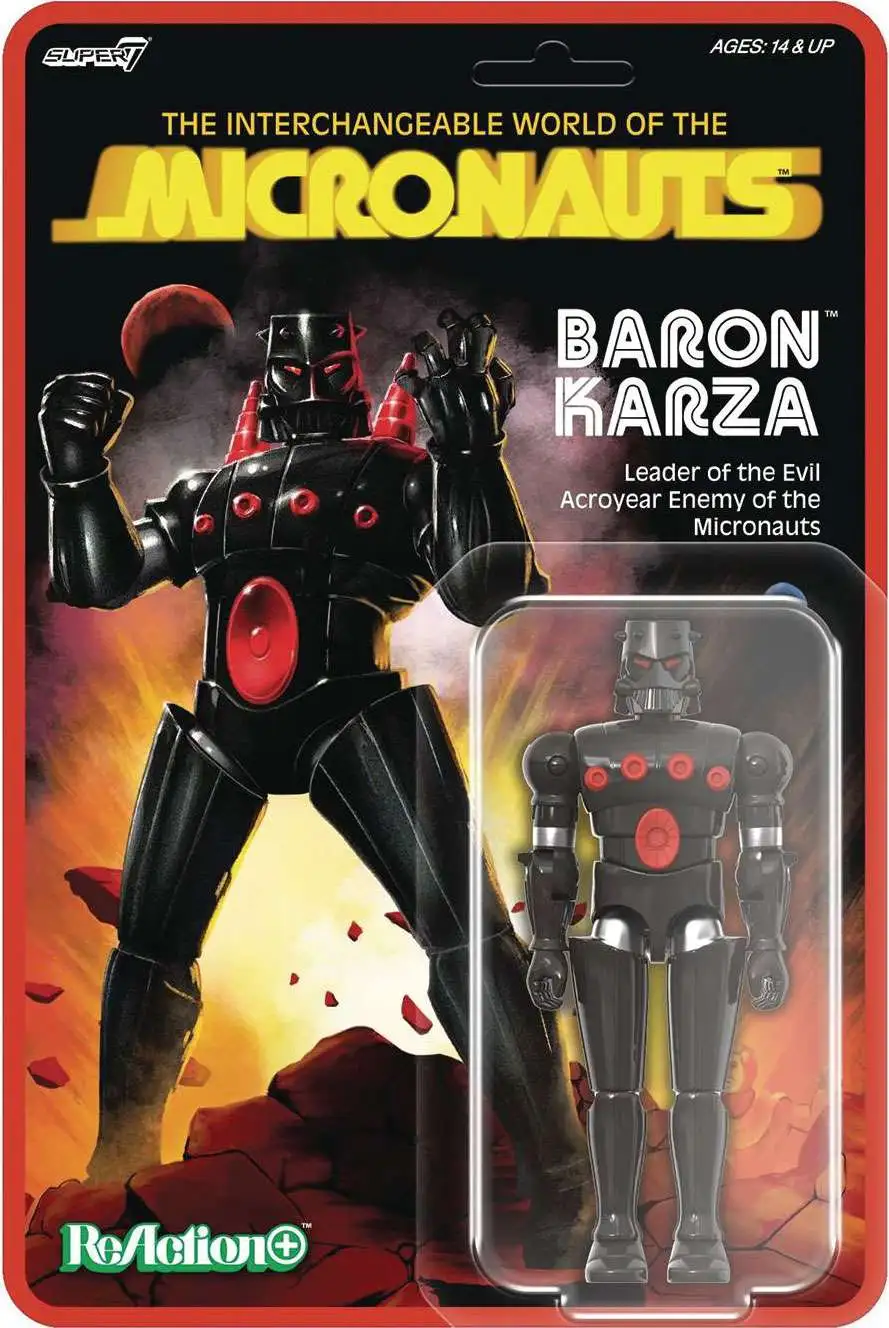 Micronauts ReAction Baron Karza 3.75 Action Figure Super7 - ToyWiz