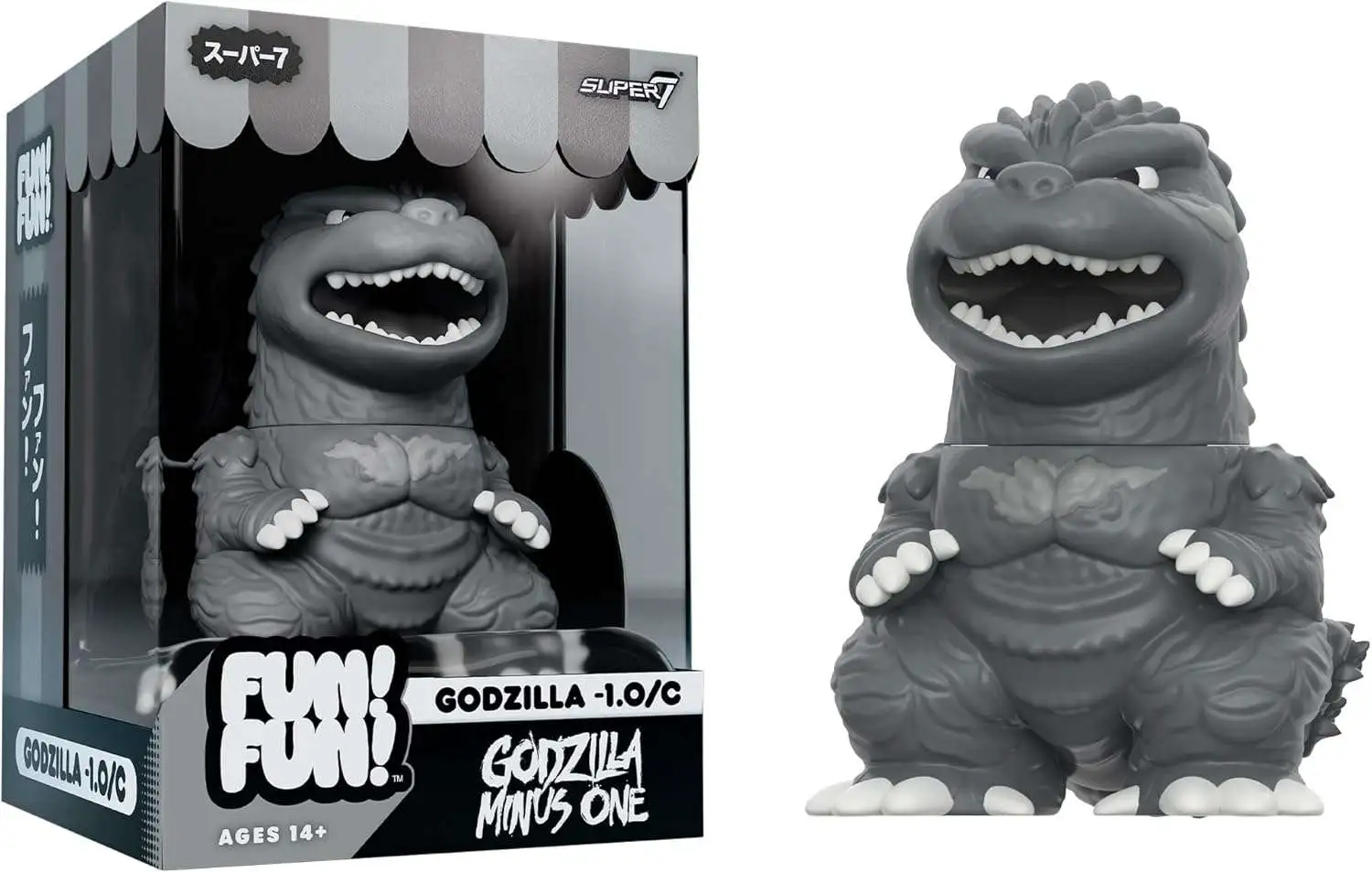 Godzilla FunFun Godzilla -1.0C Exclusive 5.5 Action Figure Grayscale ...