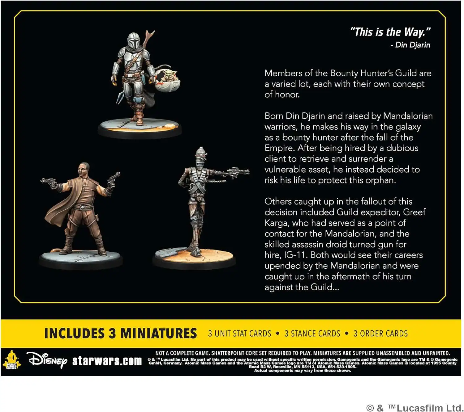 Star Wars Shatterpoint Certified Guild Squad Pack Atomic Mass Games ...