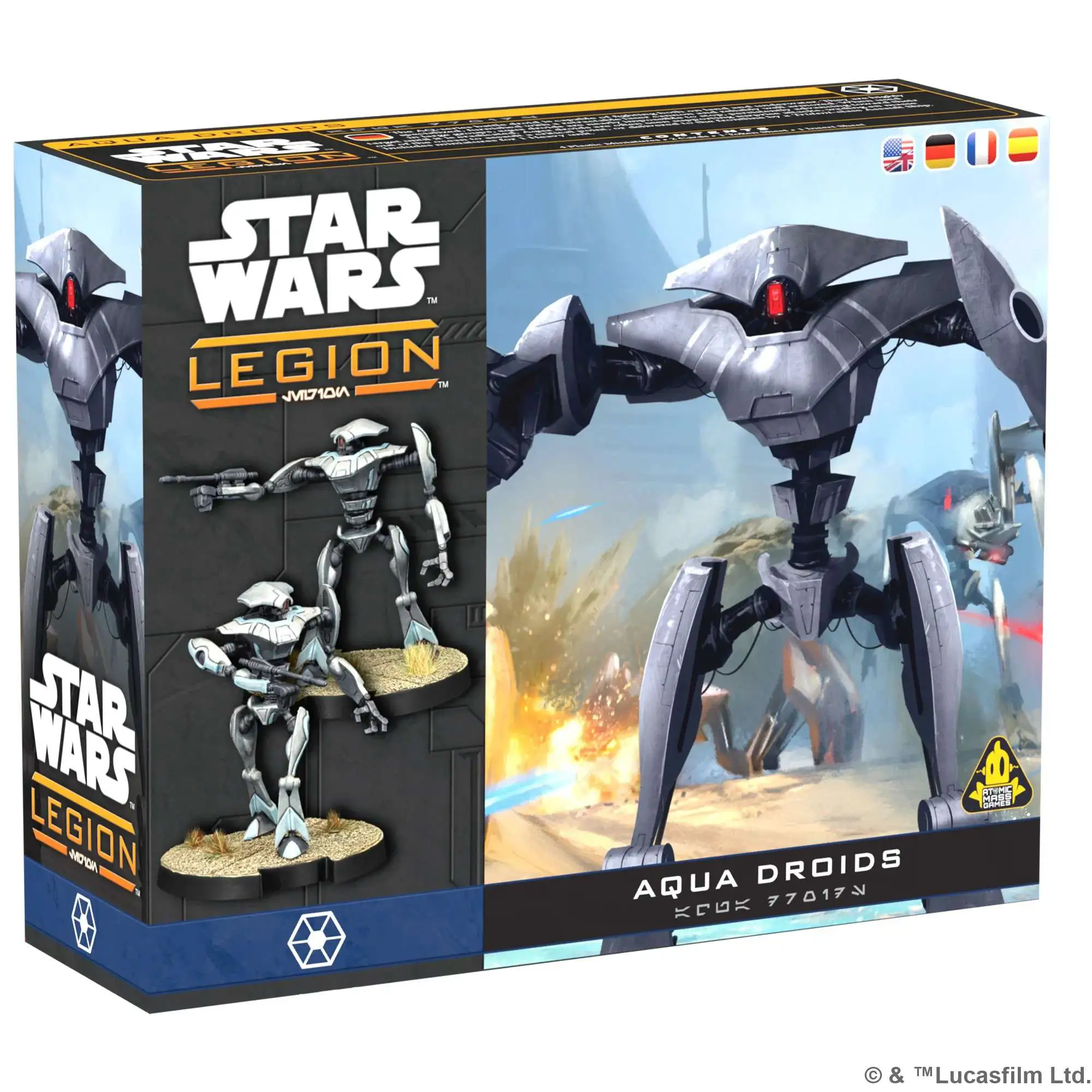 Star Wars Legion Aqua Droid Miniature Boxed Set Fantasy Flight Games ...
