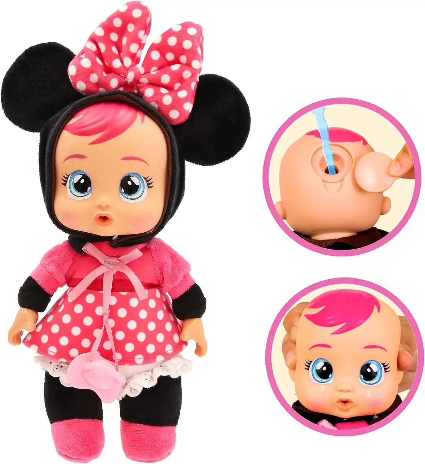 Cry Babies Disney Tiny Cuddles Minnie Mouse 9 Plush Figure IMC Toys ...