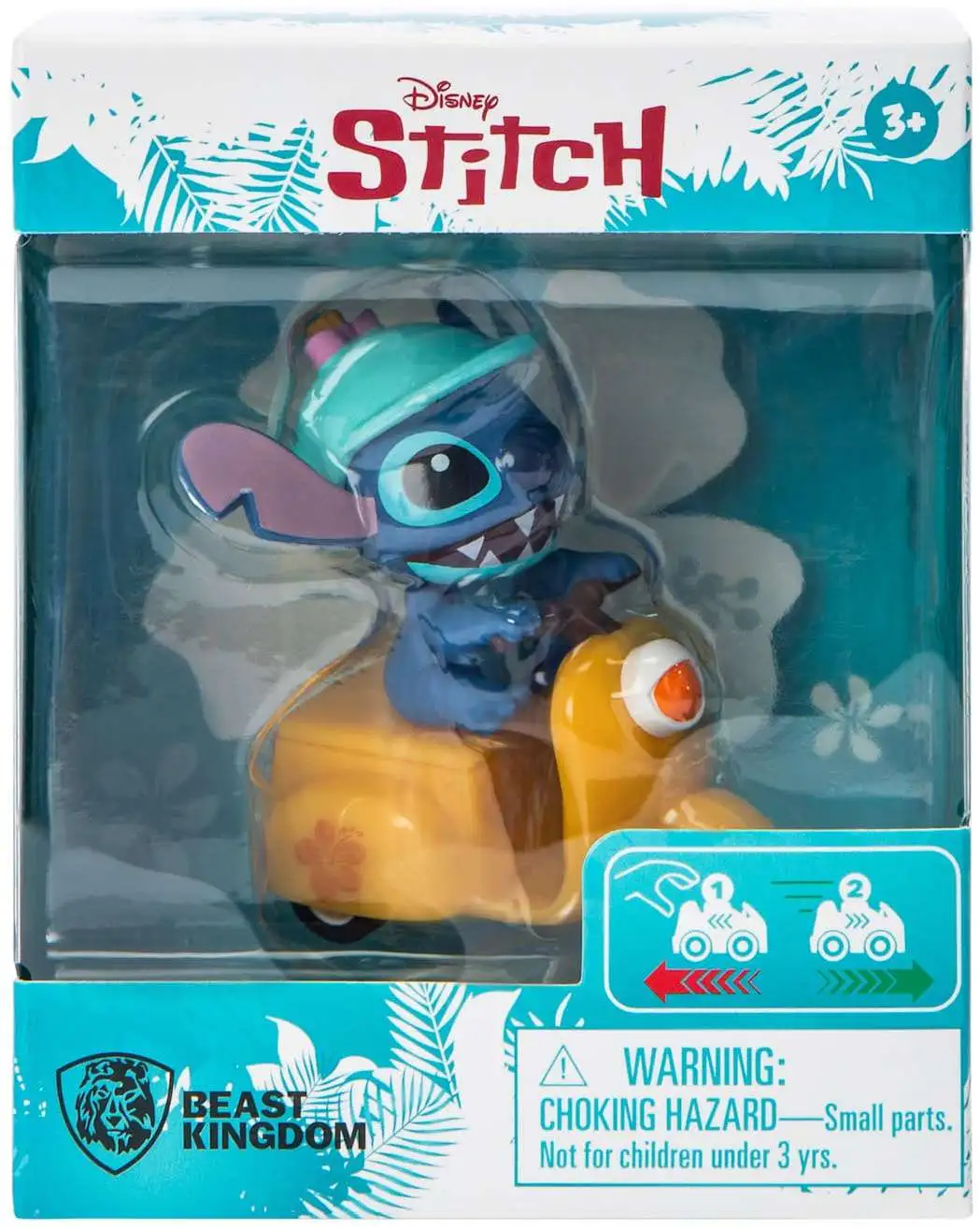 Disney Lilo Stitch Stitch on Yellow Scooter 2 Pullback Car Beast ...