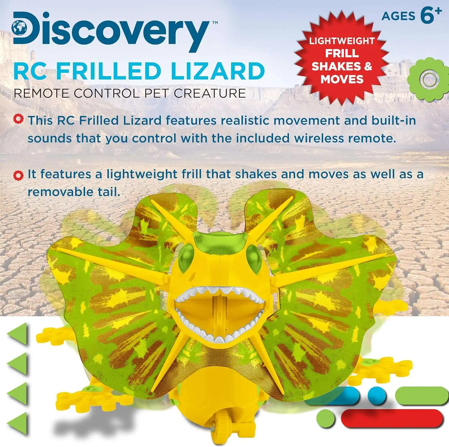 Discovery Frilled Lizard RC Pet Creature MerchSource - ToyWiz