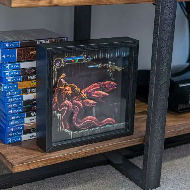 Castlevania Pixel Frames Scylla Boss Fight Shadow Box Art Kool Brands ...
