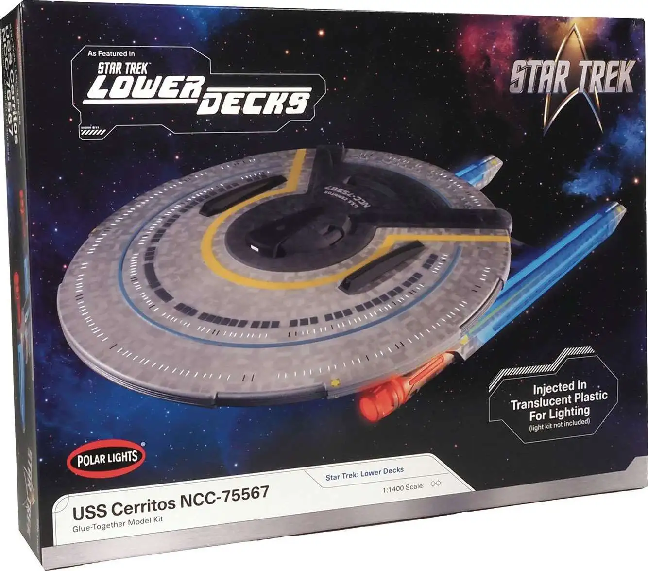 Star Trek Lower Decks U.S.S. Cerritos NCC-75567 11400 Model Kit Lower ...