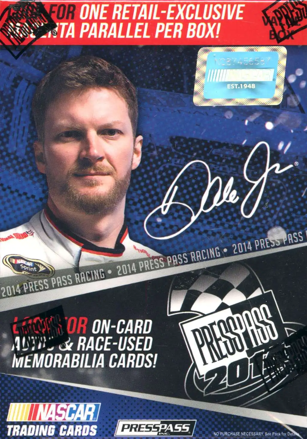 NASCAR Panini 2014 Press Pass Racing Trading Card BLASTER Box 4 Packs ...