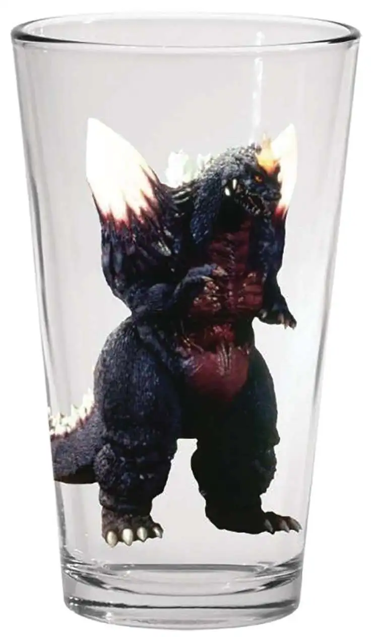 Godzilla Toon Tumblers Space Godzilla Pint Glass Pupfun - ToyWiz