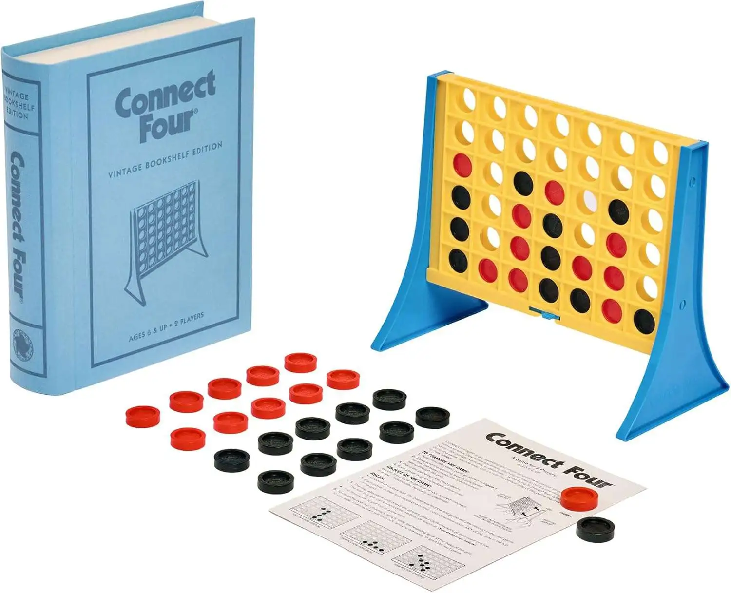Connect 4 Vintage Bookshelf Edition Connect 4 Board Game WS Game ...