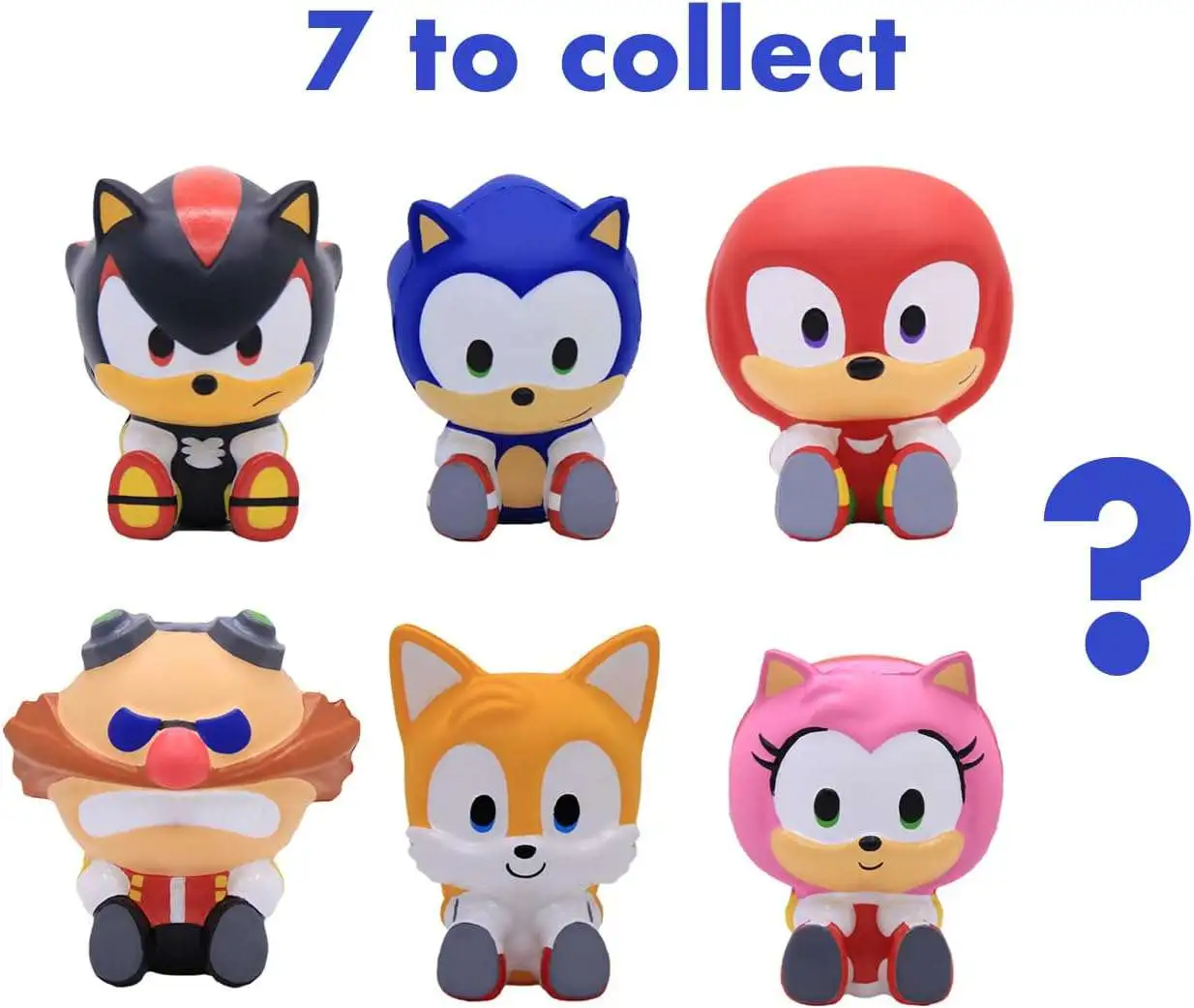 Sonic The Hedgehog Series 3 Squishme 3.5 Mystery Pack 1 RANDOM Figure ...