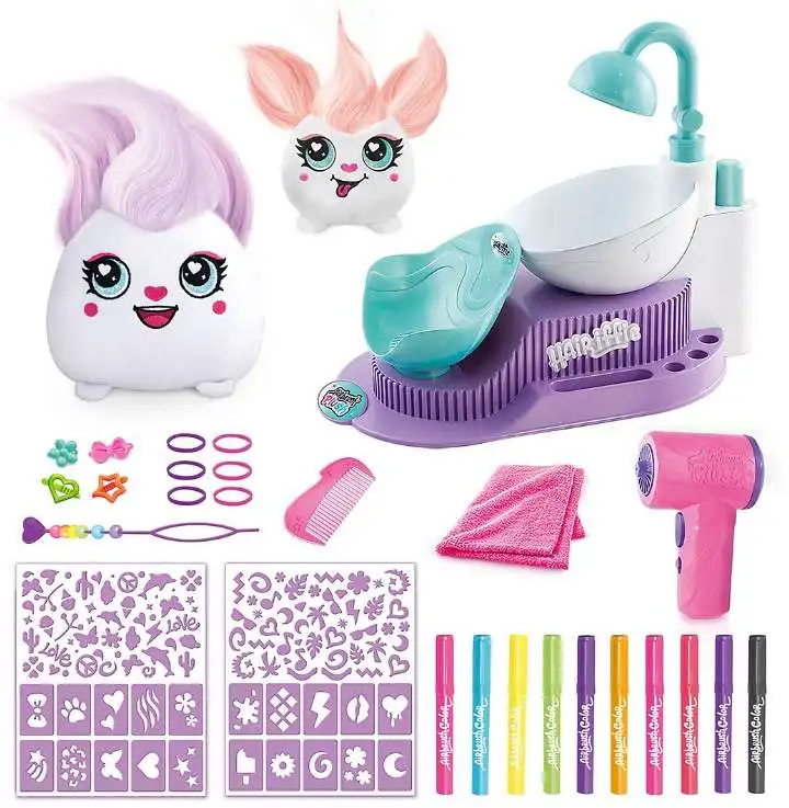 Airbrush Plush Hair-iffic Hairstyling Salon Exclusive Activity Kit ...