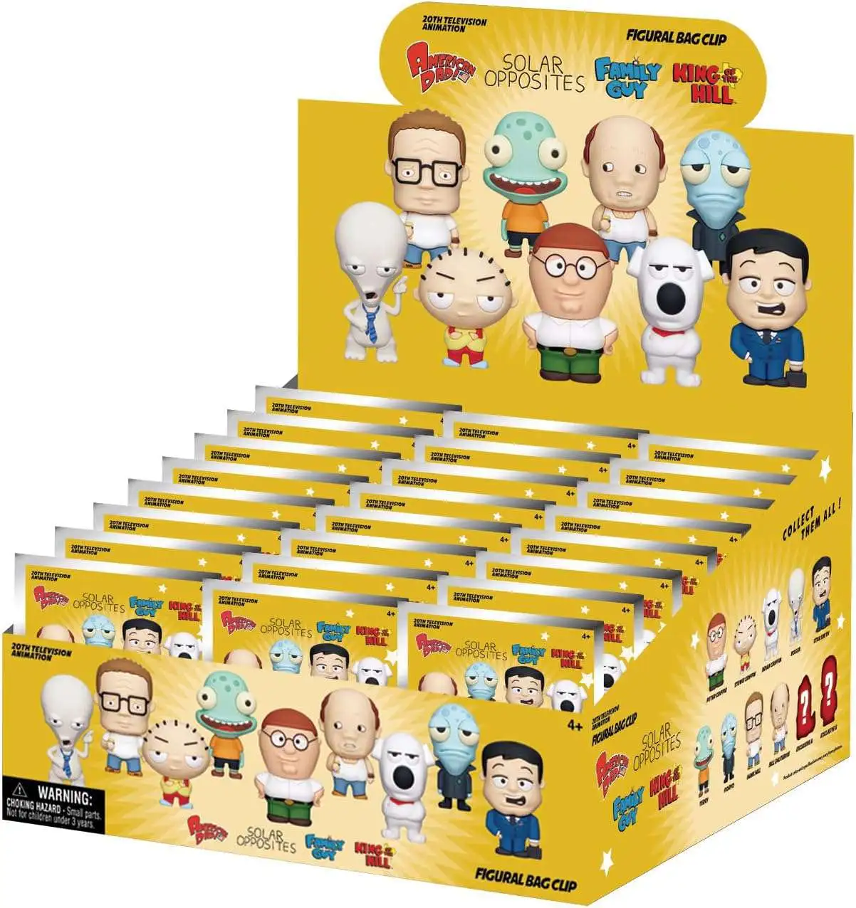 FX 3D Figural Keyring FX Animation Series 1 Mystery Box 24 Packs ...