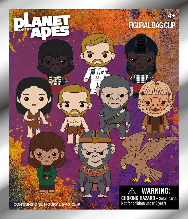 Planet of the Apes 3D Figural Foam Bag Clip Planet of the Apes Series 1 ...