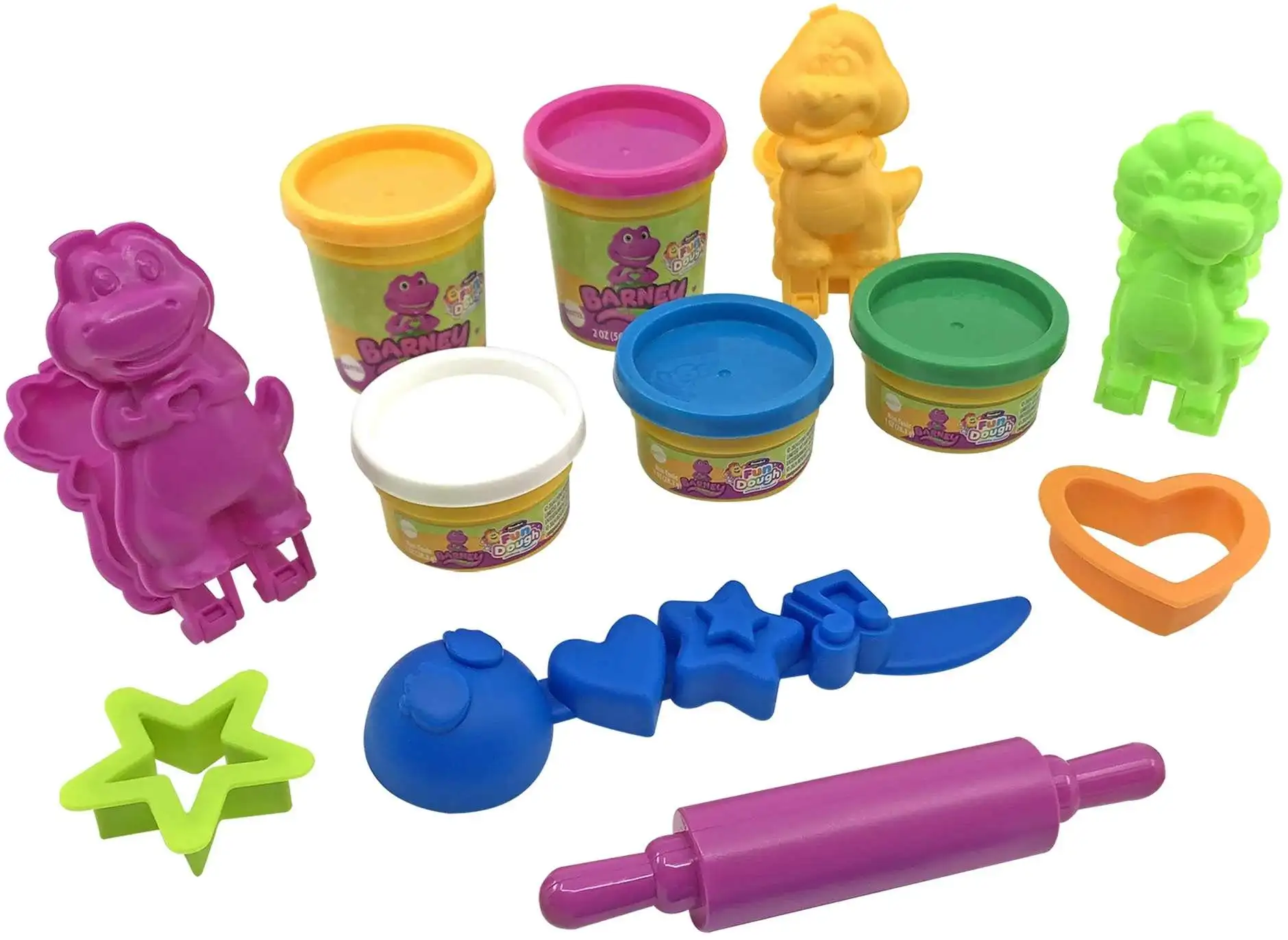 Barney Friends Fun Dough On-the-Go Backpack Fun Dough Molding Set ...
