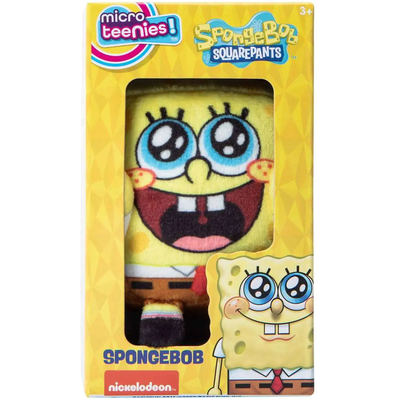 Spongebob Squarepants Micro Teenies Spongebob 2 Plush Random Facial Expression Basic Fun - ToyWiz