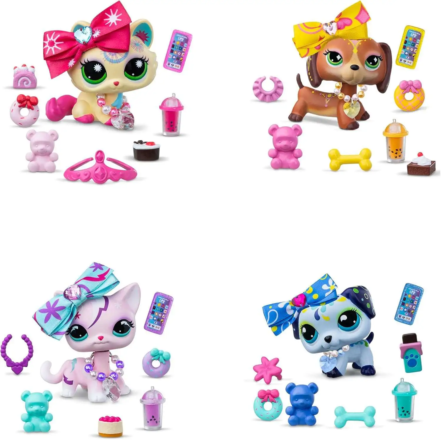 Littlest Pet Shop Sweet Stylish Exclusive 4-Pack Collection Hasbro Toys ...