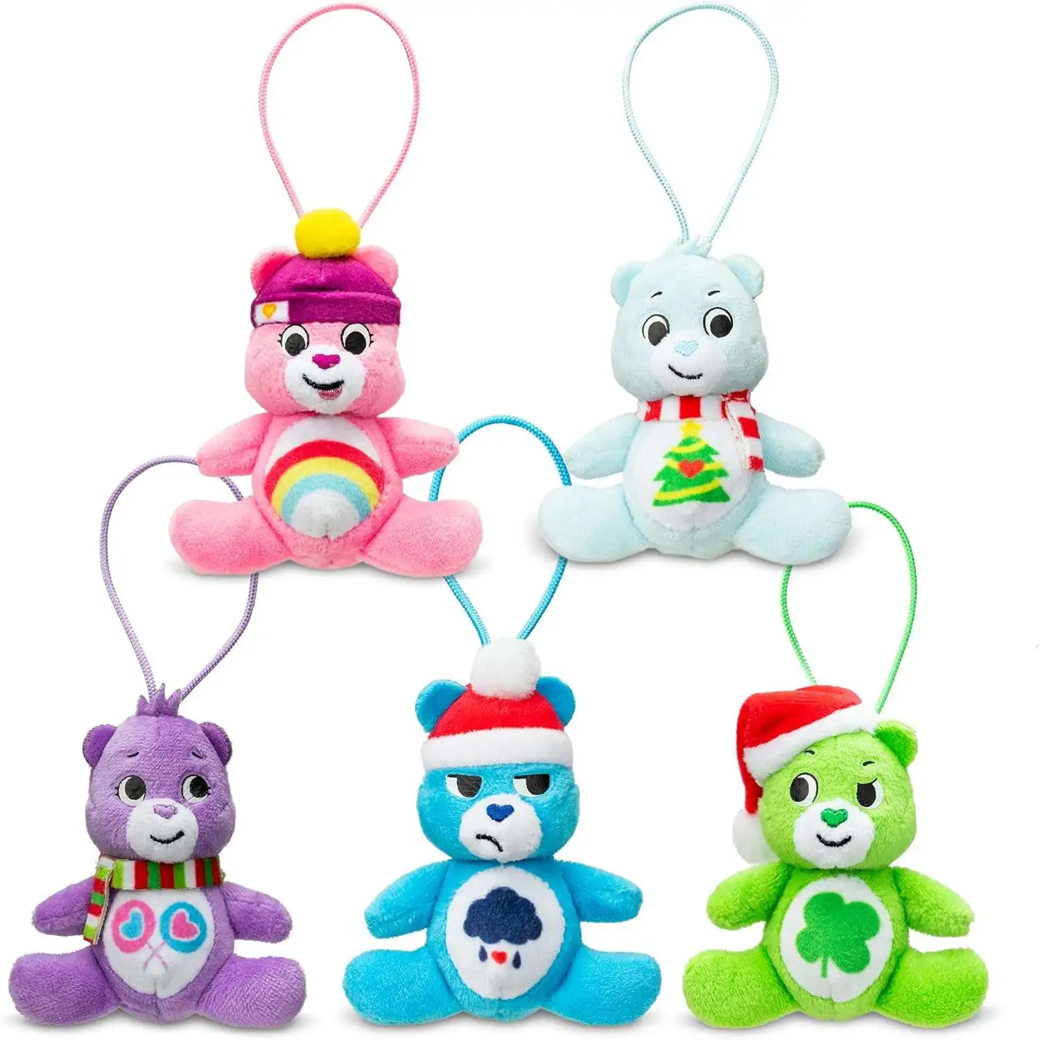 Care Bears Micro Teenies Holiday Cheer, Grumpy, Share, Good Luck ...