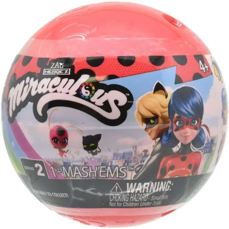 Miraculous Zag Heroez MashEms Mystery Pack 1 RANDOM Figure Basic Fun ...