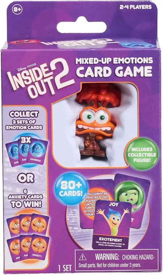 Disney Pixar Inside Out 2 Mixed-Up Emotions Card Game Damaged Package ...