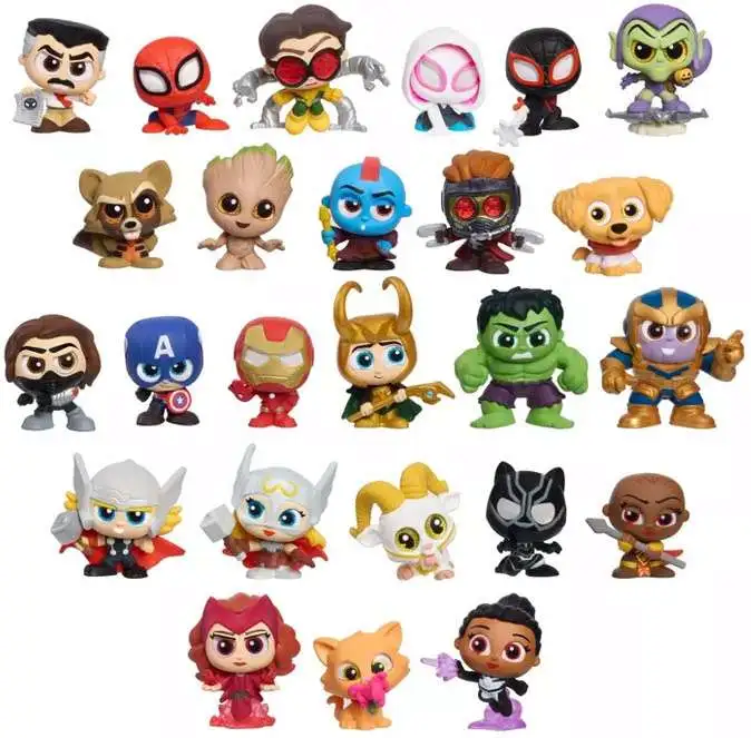 Marvel Doorables Action Peek Series 1 Mystery Figure 4-Pack 4 RANDOM ...